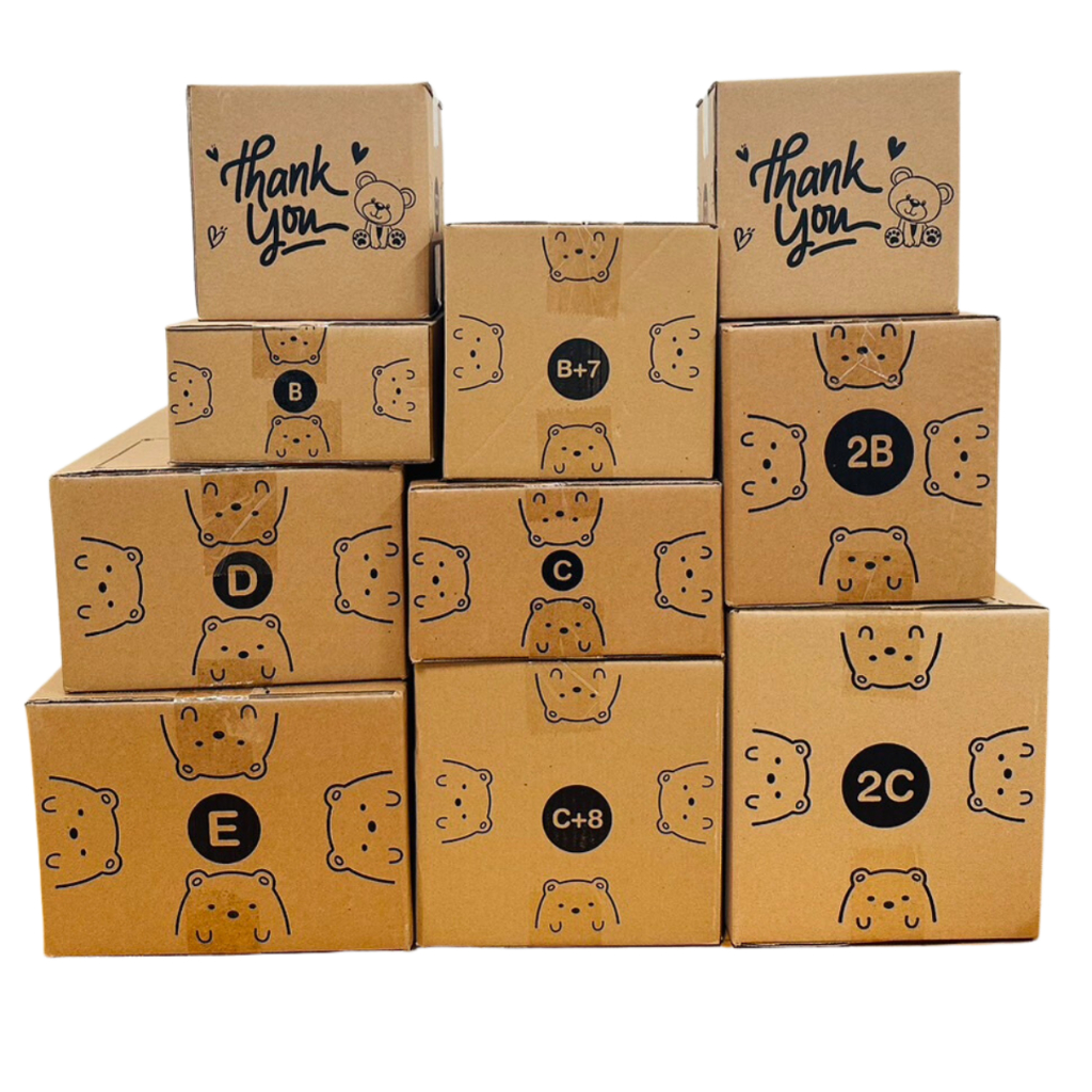 10 Cards Number D E 2C C + 8 Thank You Box Parcel | Shopee Malaysia