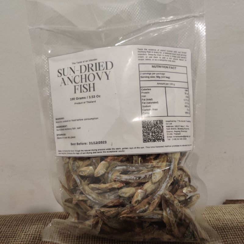 Ching Chang Pla/Zing Chai/Dried Anchovy Good Quality Grade A Size 100 G ...