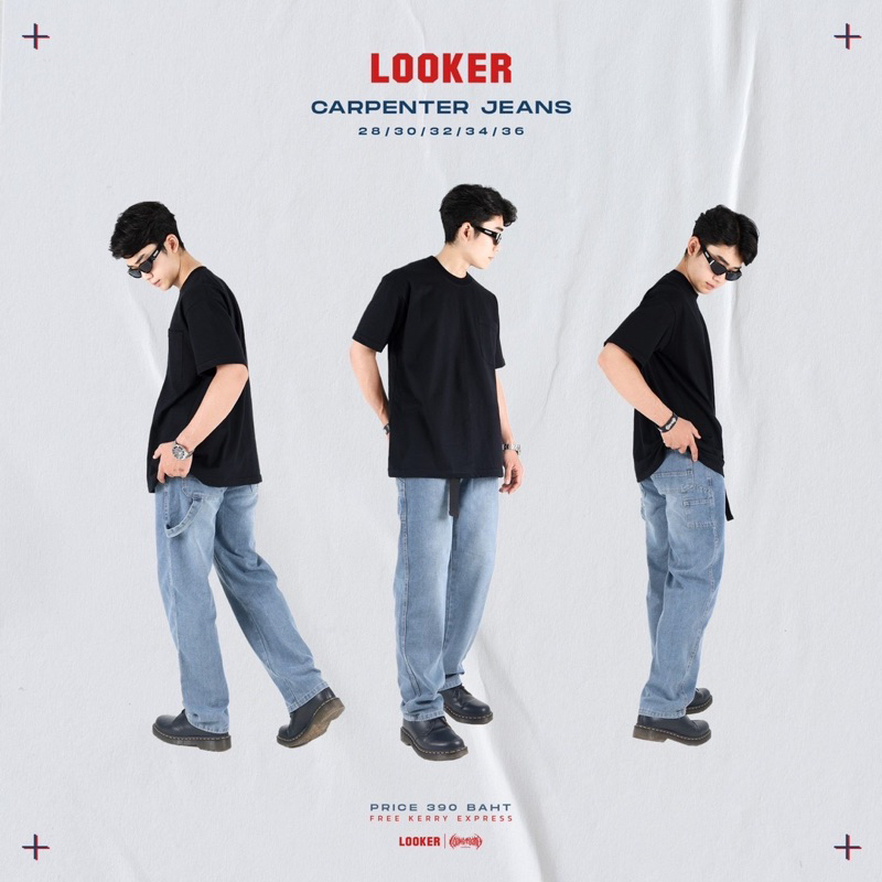 LOOKER-Vintage Jeans With Strap (K36) (9%Clothing) | Shopee Malaysia