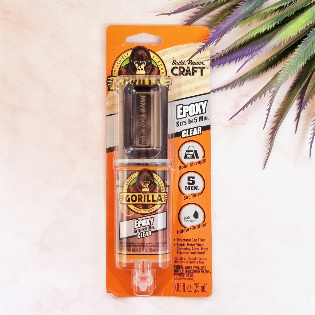 [Gorilla] Epoxy Set in 5 Minute Clear 25 mL Gorilla Glue Suitable For ...