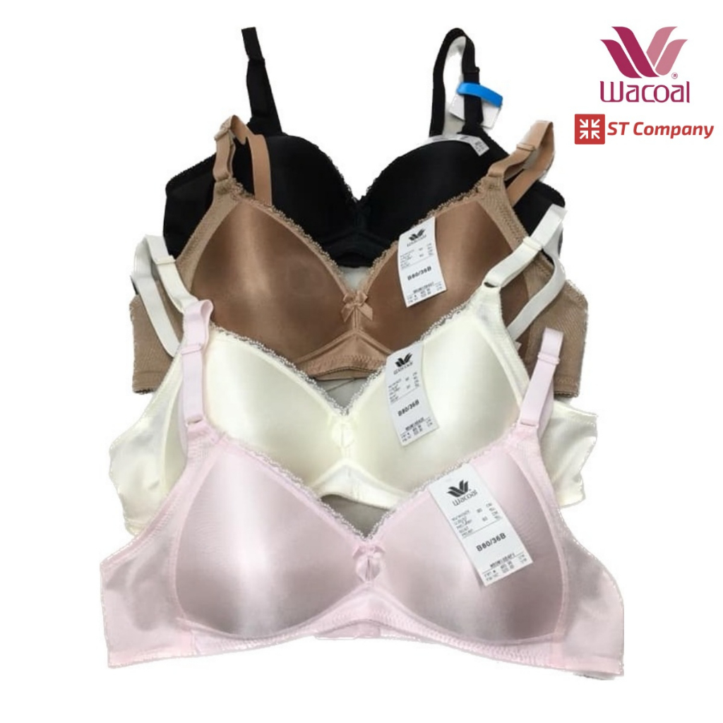 Wacoal Basic Bra: WB9M36 No Frame Padding Good Shape 2-Row Hooks Underwear Bras | Shopee Malaysia