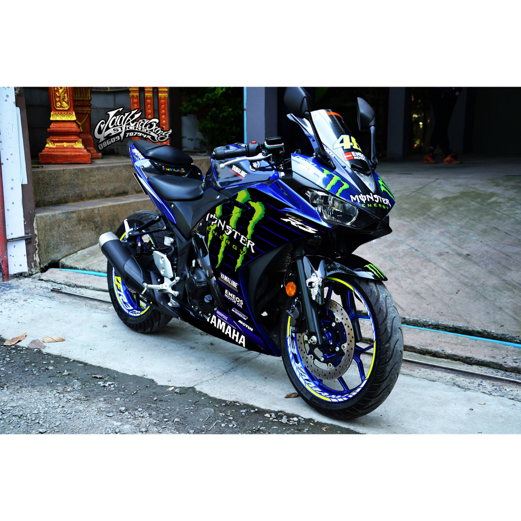 Yamaha YZF R3 Sticker Old Model Pattern Munster | Shopee Malaysia