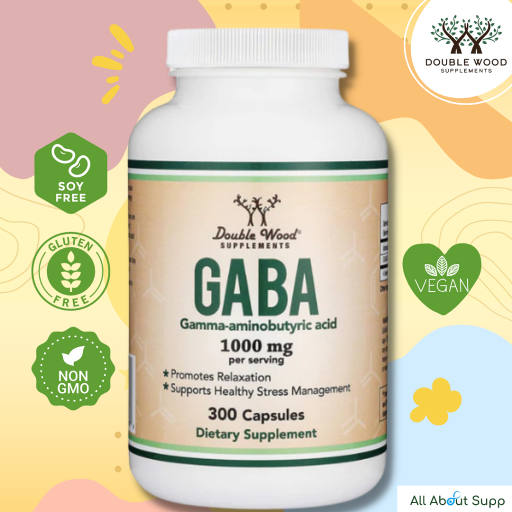 GABA by DoubleWood Nourishes The Brain Reduces Tension Anxiety. | Shopee Malaysia