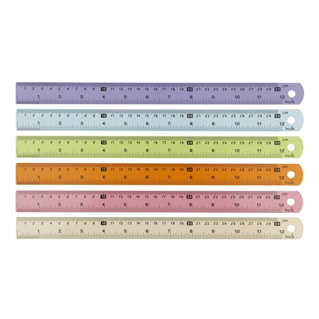 MESA Color Coated Aluminum Ruler 6 Inch 8 12 Assorted Colors | Shopee ...