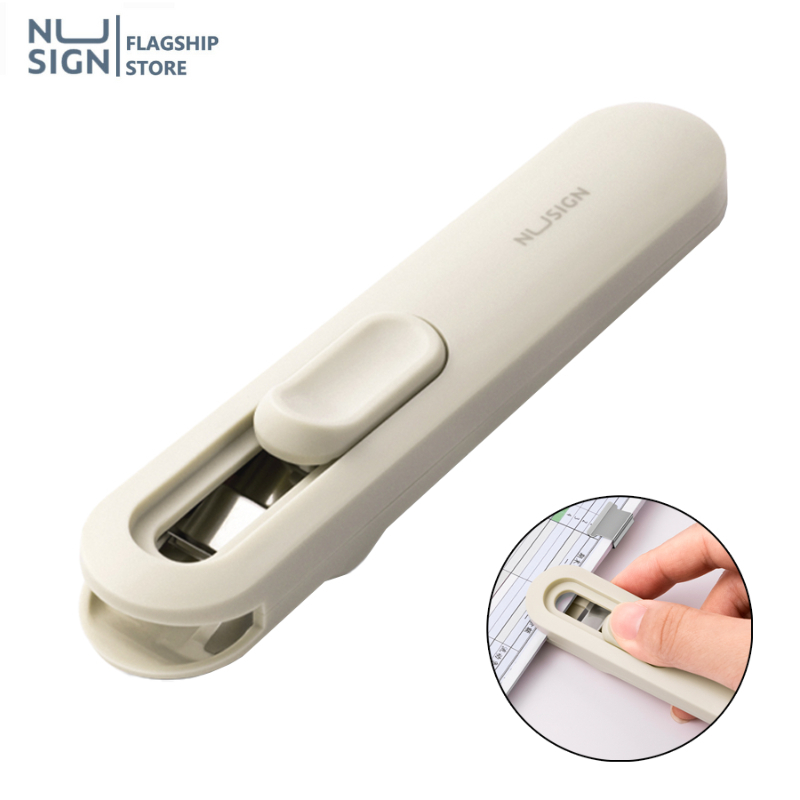 Deli paper clip Stapler Portable Pastel Color Book Binding Machine With ...