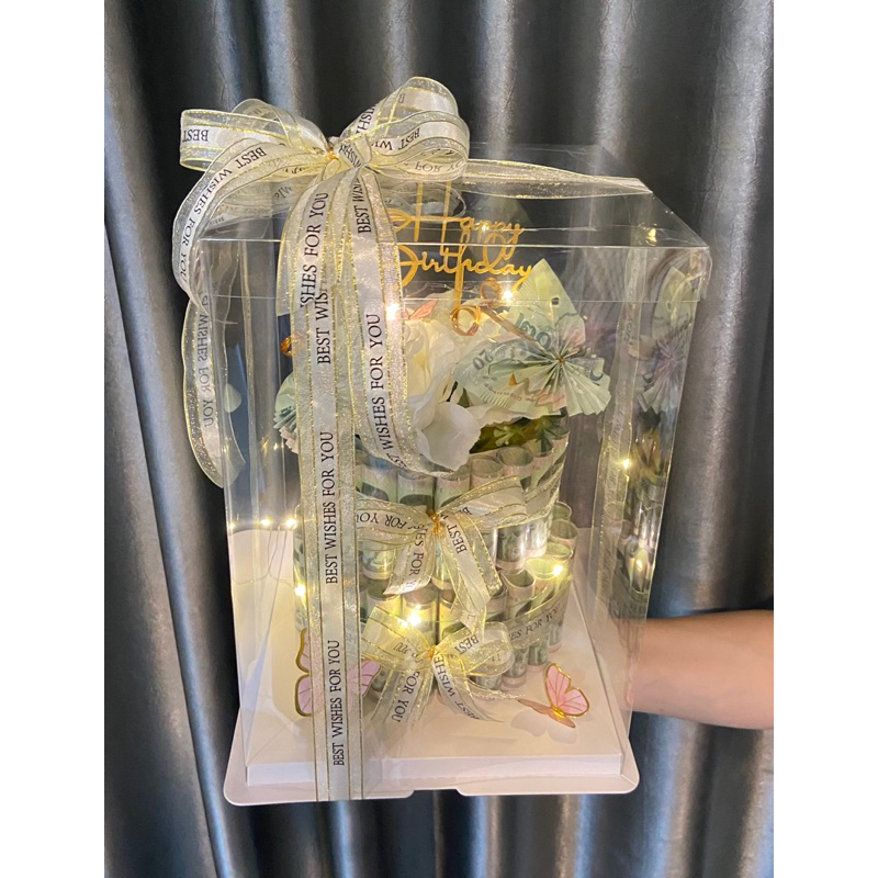 Ready-Made Roll Money Cake Box (Go To Put Yourself Easy Very Beautiful ...