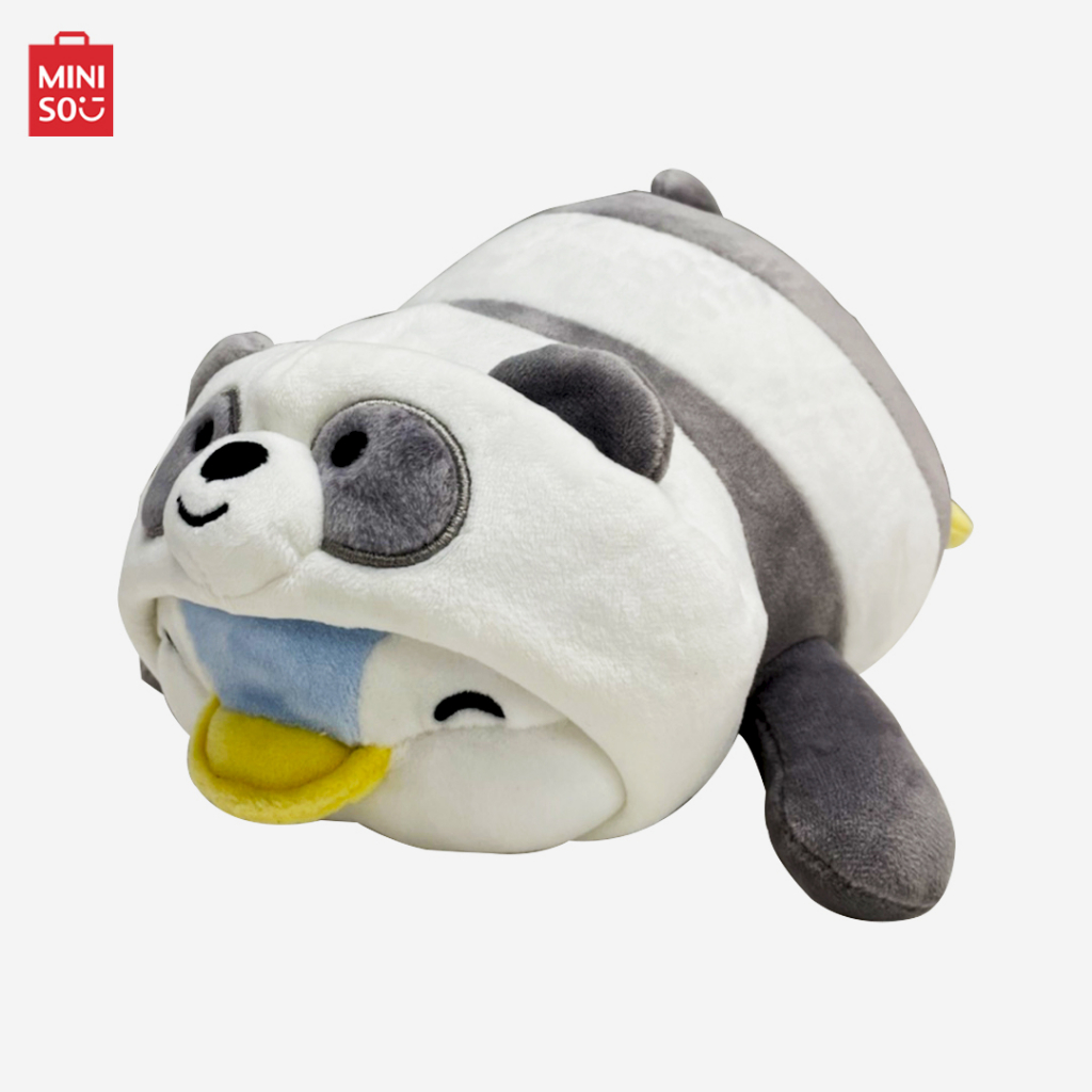 MINISO Penguin Plush Toy Doll With Panda Mini Pen Series | Shopee Malaysia