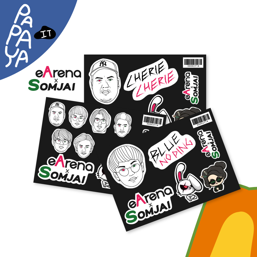 Somjai Sticker PVC Coated eArena x | Shopee Malaysia
