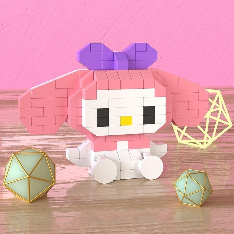 Lego Nano Sanrio Sitting Mini Kuromi My Melody Cinnamon Roll | Shopee ...