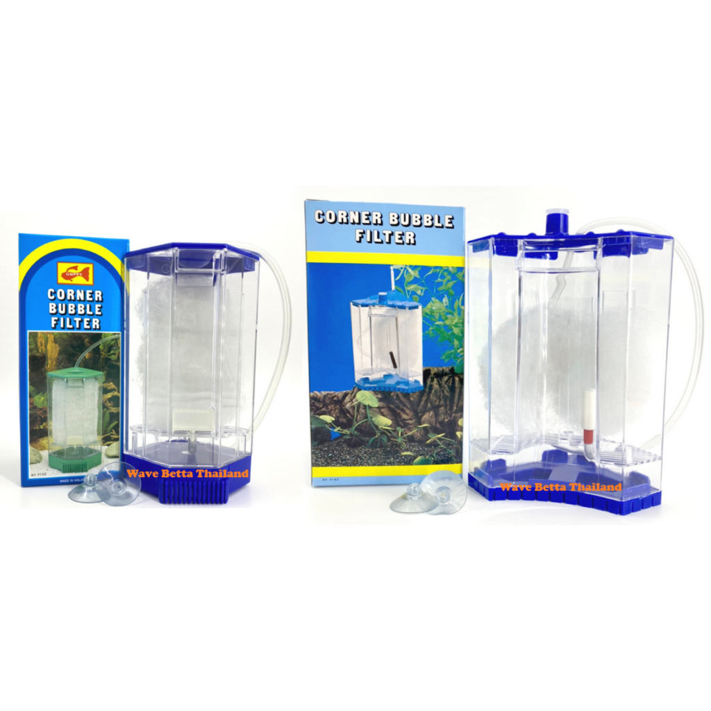 Aquarium Water Filter Box Corner Bubble With Good Fiber Comes In 2 ...