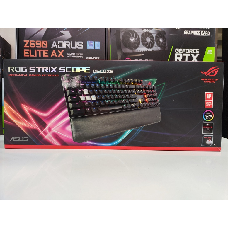 ASUS ROG STRIX SCOPE DELUXE (ROG NX BLUE/RGB/EN-TH) Gaming Keyboard ...