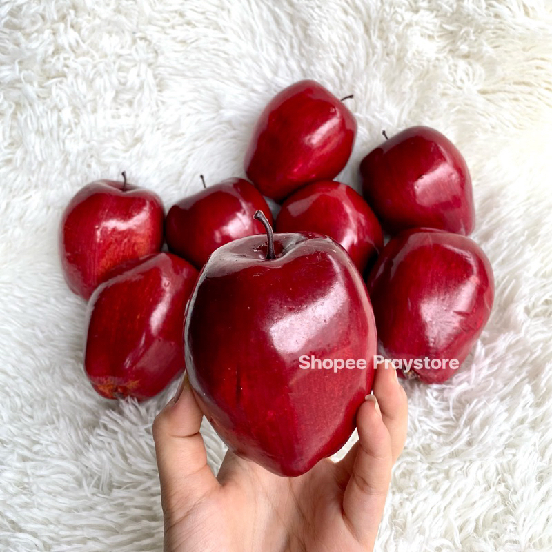 Fake Red Apples Decorative Fruits (Sold Separately) | Shopee Malaysia