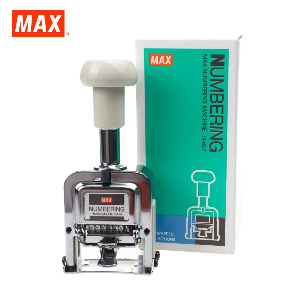 MAX Numbering Machine 6 Digits Number Running Body/5 | Shopee Malaysia