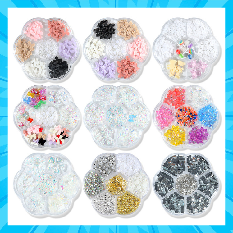 Decorative Jewelry Set Cute Parts Mix In 1 Box 1 Day Only. | Shopee ...