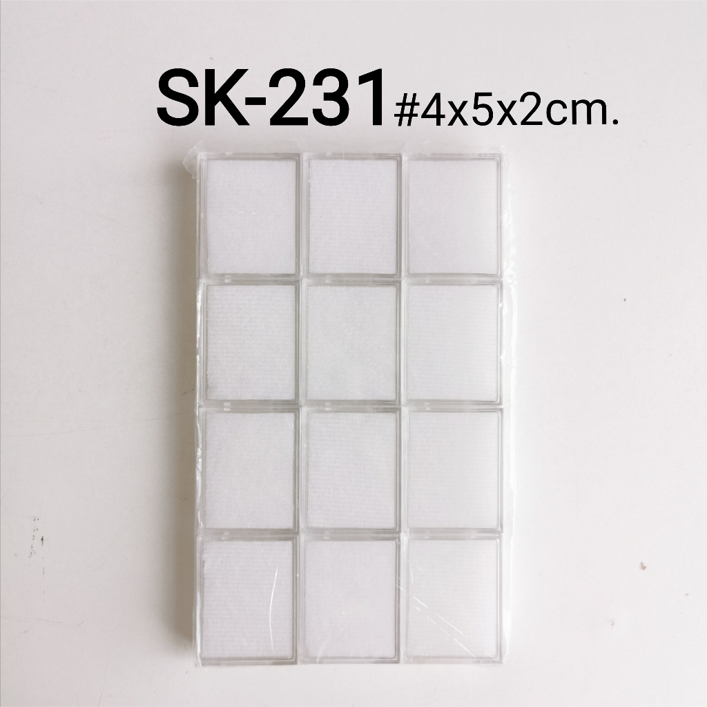 Large Clear Plastic Gem Box Pack Of 12 Pieces (SK-231) | Shopee Malaysia