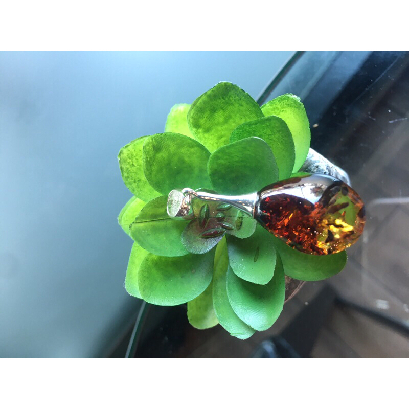 Original Silver Amber Water Drop Pendant | Shopee Malaysia