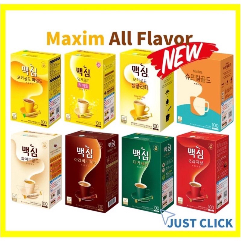 Popular Korean Coffee Maxim Ix Divided Into Sachets 1000 Unpacked From ...
