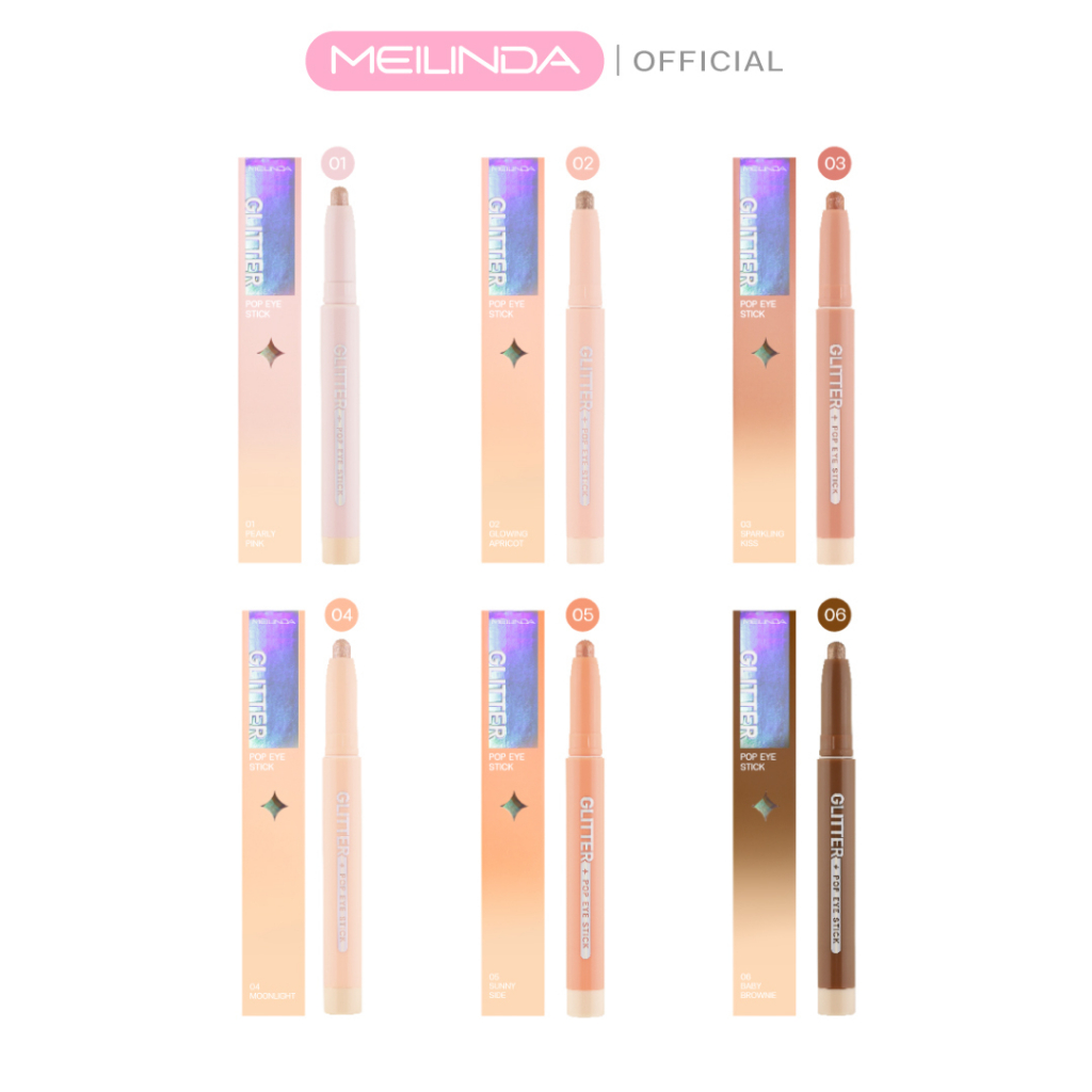 MEILINDA Glitter pop eye stick(Shimmer Texture)(MC3117) | Shopee Malaysia