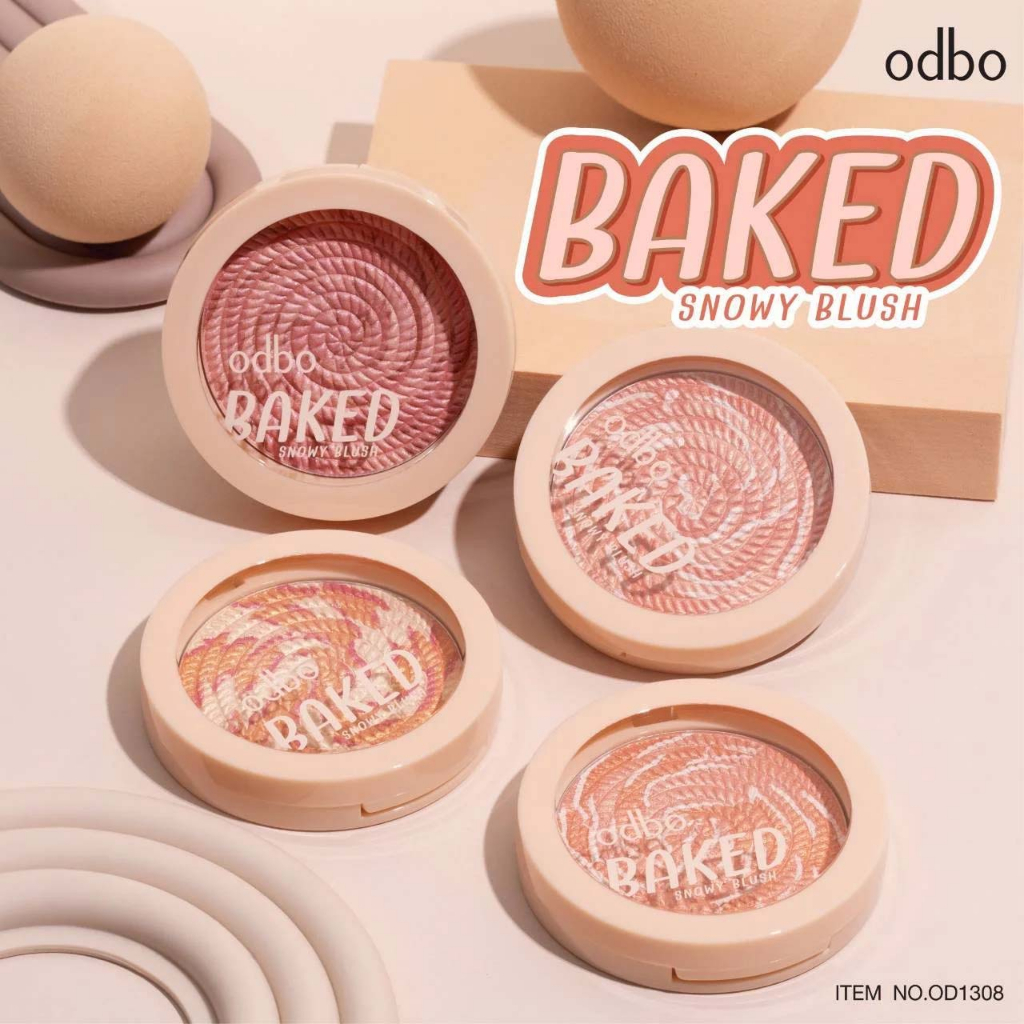 Odbo Beaute Snowy Blush 7g (1pcs) | Shopee Malaysia