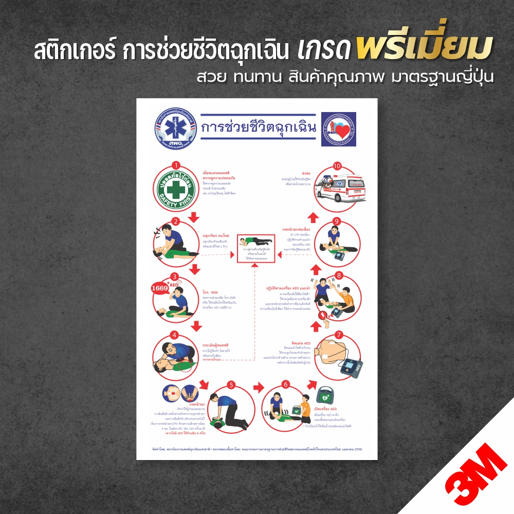 Emergency Life Saving Sticker Sign Call 1669 | Shopee Malaysia