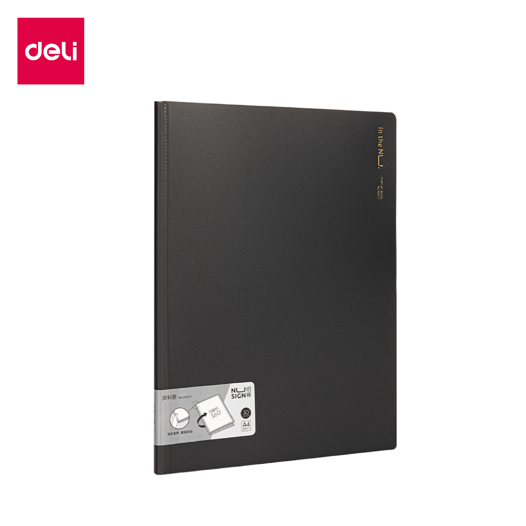 Deli Display File Clear Plastic Case Folder A4 Document 30 Curved ...