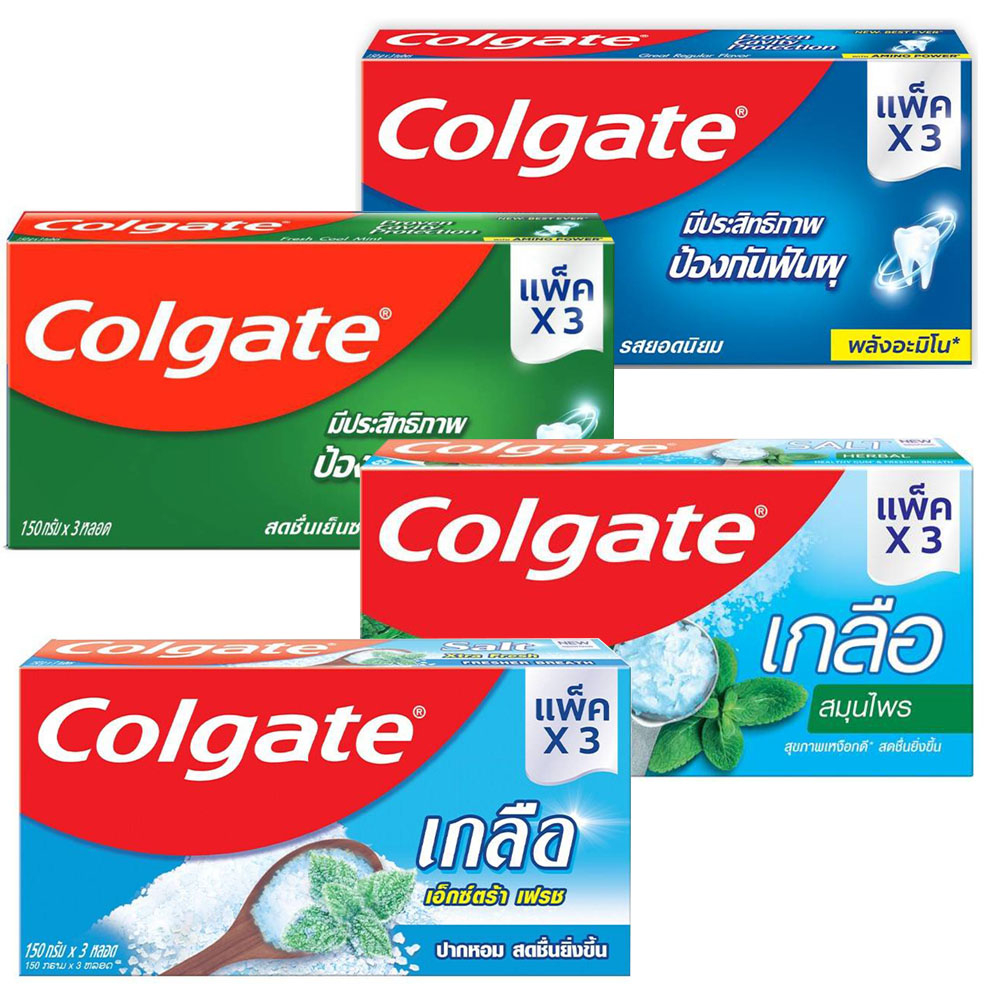 Colgate Toothpaste Popular Flavor 150g. Pack Of 3 Tubes | Shopee Malaysia