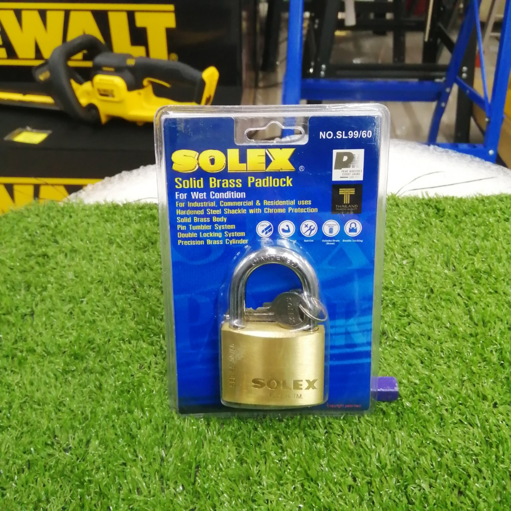 SOLEX Padlock Model SL99 Short Neck (Brass Color) | Shopee Malaysia