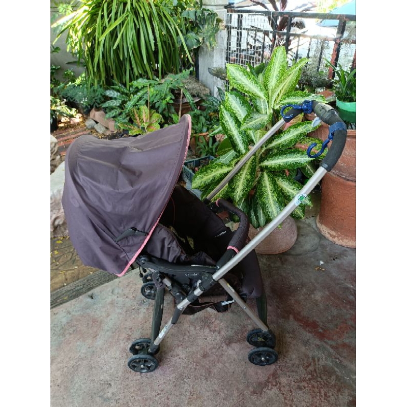 !! Combi Stroller Mechacal first Model Brown Color Beautiful Condition ...
