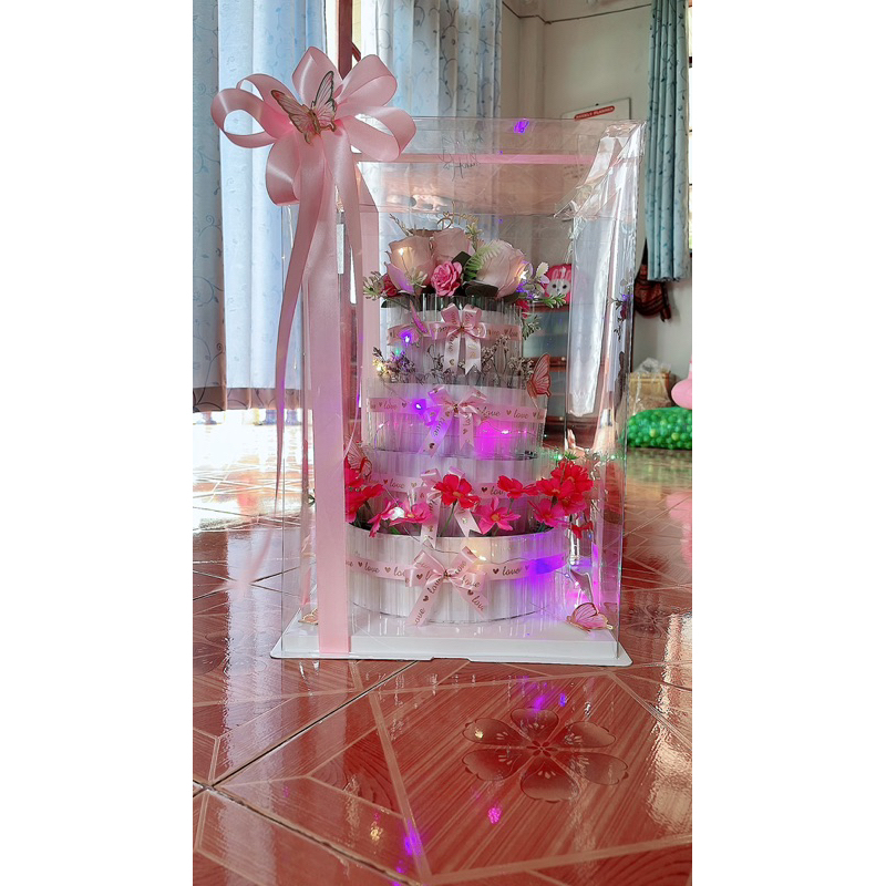 4 Layers Of Custom Money Cake 100 Pieces | Shopee Malaysia