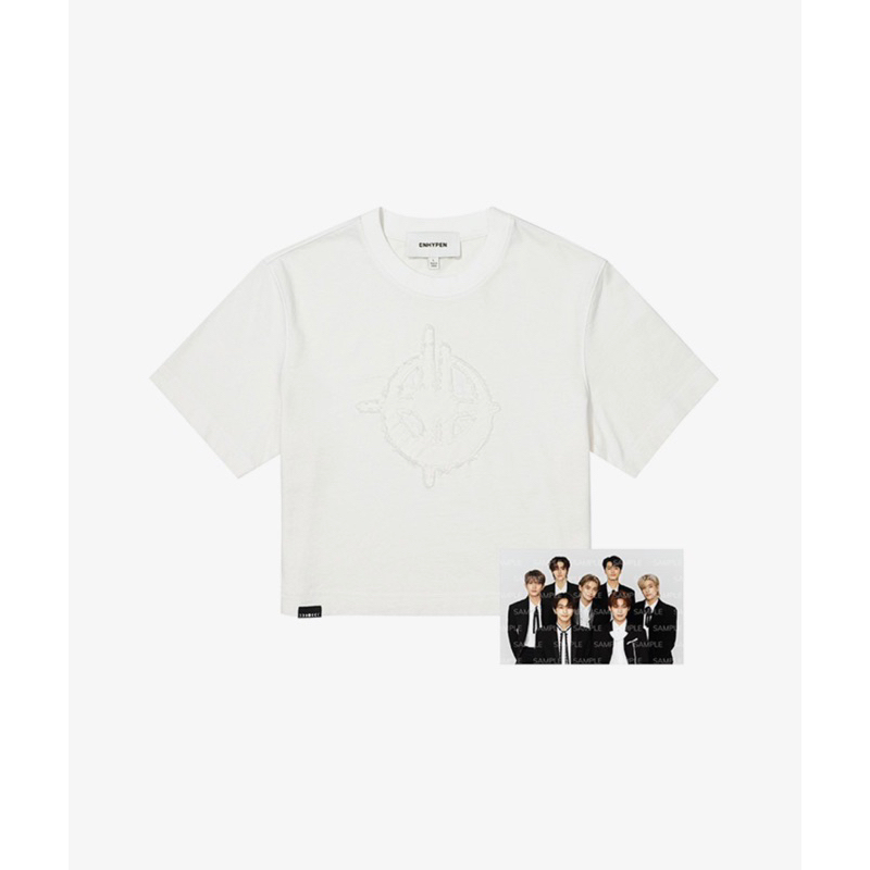 ENHYPEN FATE TOUR MERCHANDISE MD crop white Card Top | Shopee Malaysia