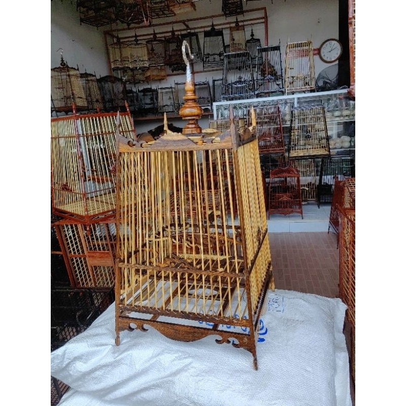 15 Teeth Of Wood Display Cage Cassia Bamboo C Beautiful Work Shape Body ...