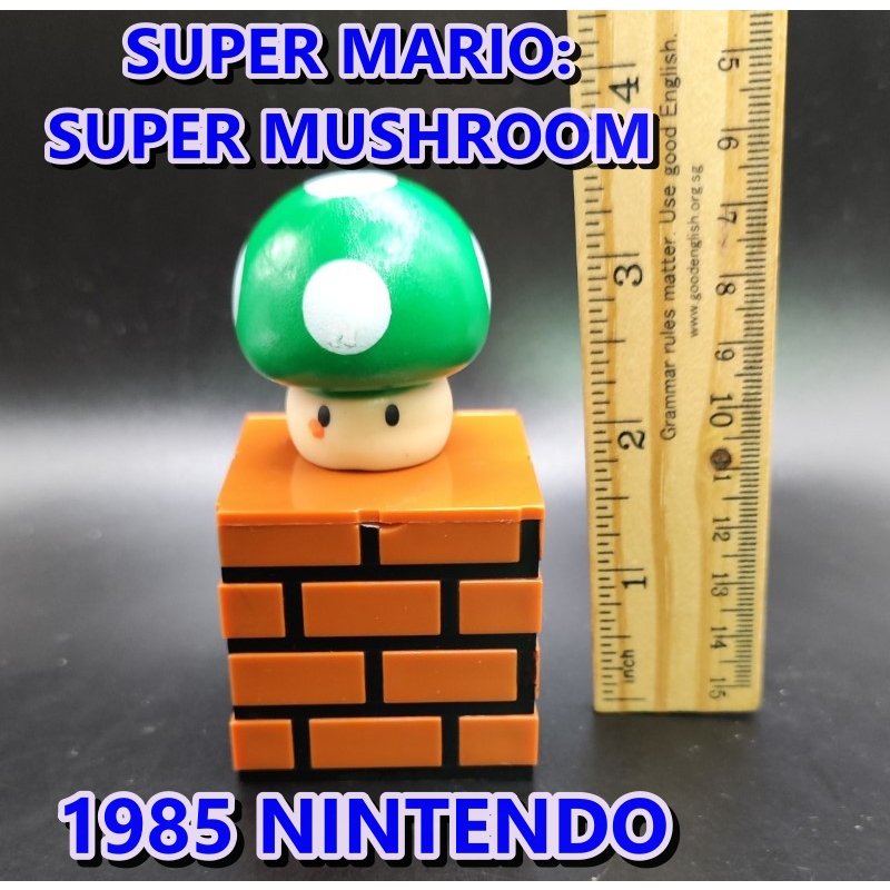 Vintage 1985 NINTENDO SUPER Mario Bros MUSHROOM Block RARE | Shopee ...