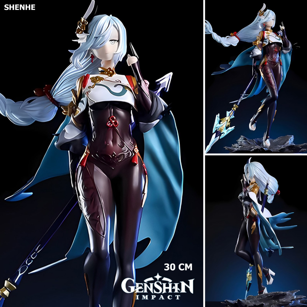 Figure Gashapon Genshin Impact Shenhe Chenhe H 30 cm Demon Slayer Family Model Cartoon Gift ...