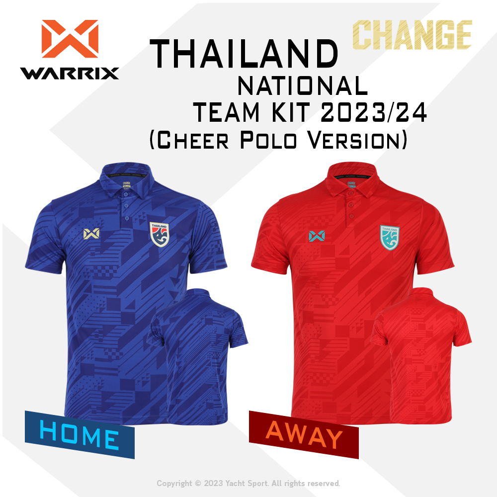 WARRIX Thailand National Team Kit 2023/24 Cheer Jersey (Cheer Polo ...