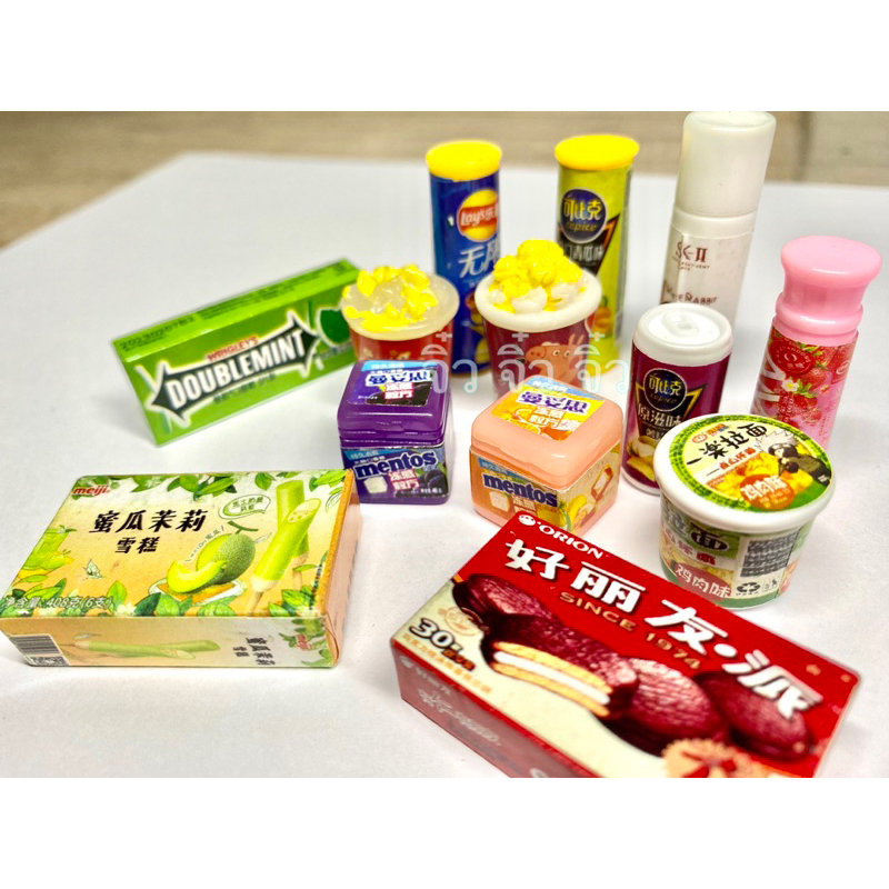 Miniature Snacks Dessert Models Resin Work Finished Decorative | Shopee ...