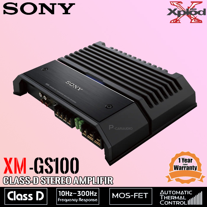SONY XM-GS100 CAR Power AMPLIFIER CLASS D 1100 W. BEST OF Provides Rms ...