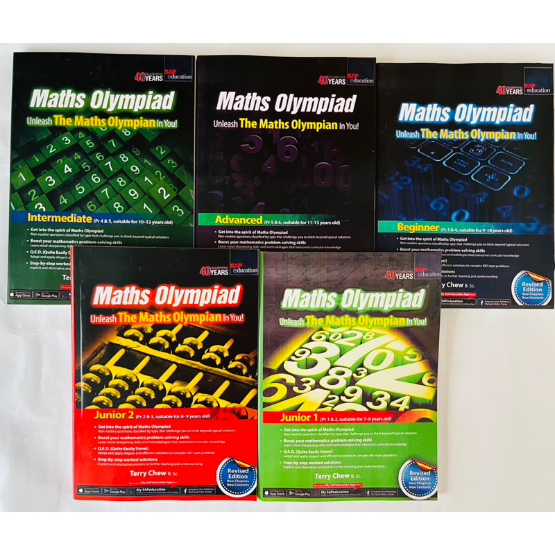 Print Singapore Maths Olympic Primary Grade1-6 (5 Books) | Shopee Malaysia