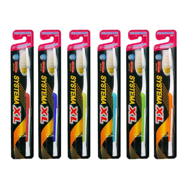 Systema Original Toothbrush Model Soft Bristles Standard Super XL Pack ...