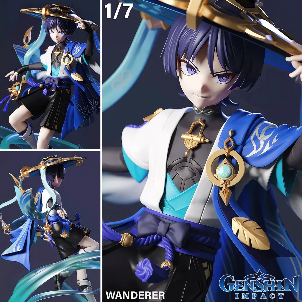 Figure Genshin Impact Wanderer Wonder Lander 1/7 Scaramouche Anime ...
