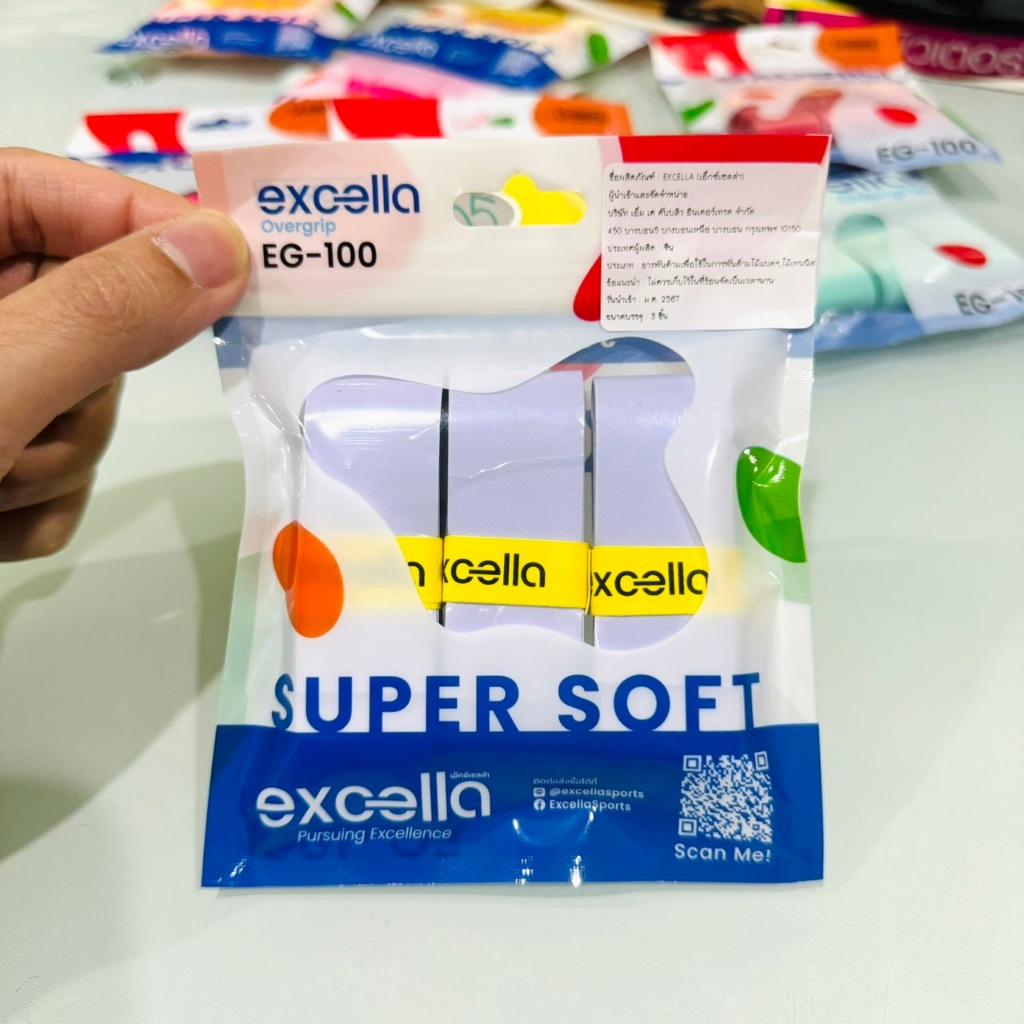 Quick Delivery Excella EG-100 Super Soft Grip Wrap Badminton Racket ...