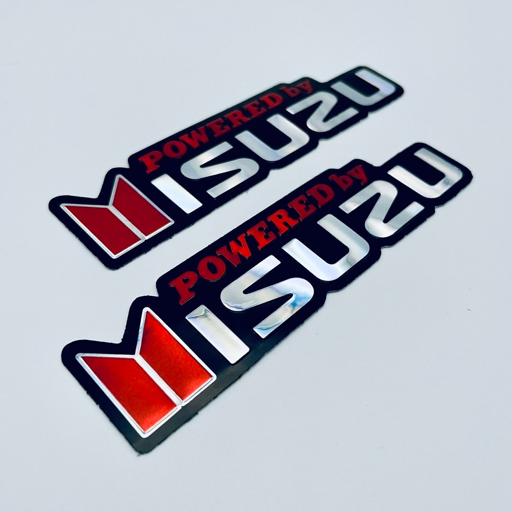 Isuzu Sticker Red 3D Embossed Stamping Pickup Styling Car Racing Side ...