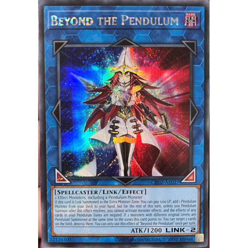 Yugioh Asia-Eng [CR02-AE027] Beyond the Pendulum (Secret Rare ...