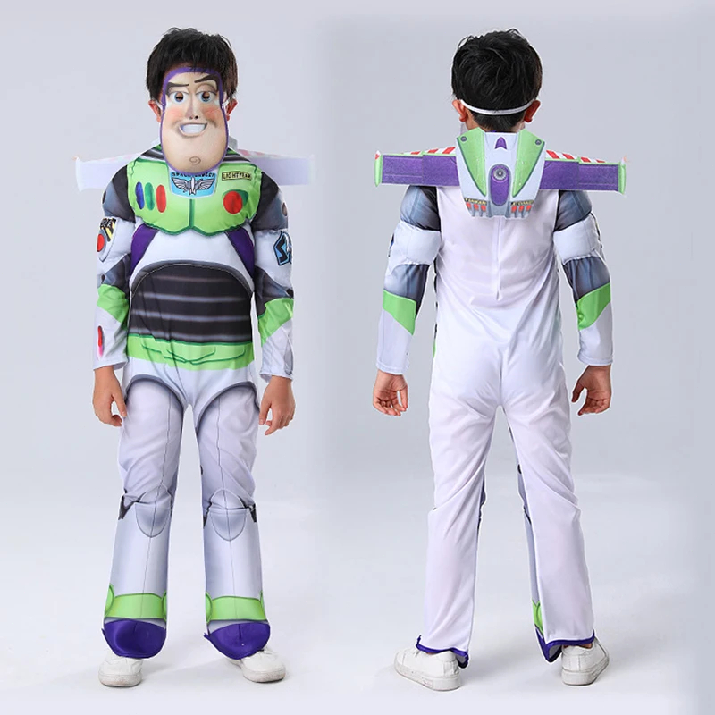 Disney Anime Toy Story Buzz Lightyear Cosplay Costume for Kids Boy ...