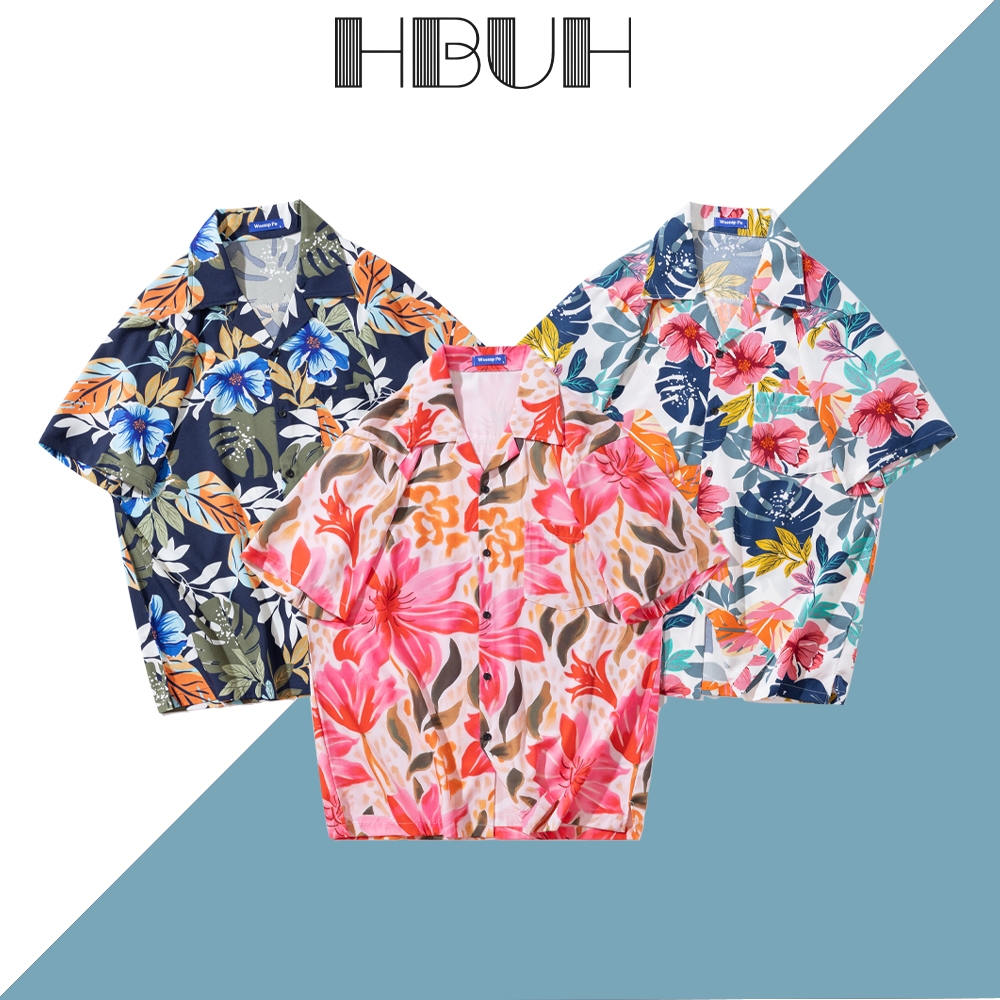 HBUH Songkran Flower Pattern Shirt 2025 Comfortable Fabric Style Great ...