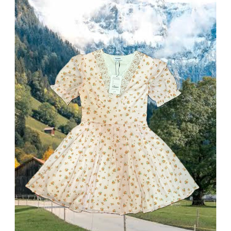 Floral Mini Dress (Pomelo) | Shopee Malaysia