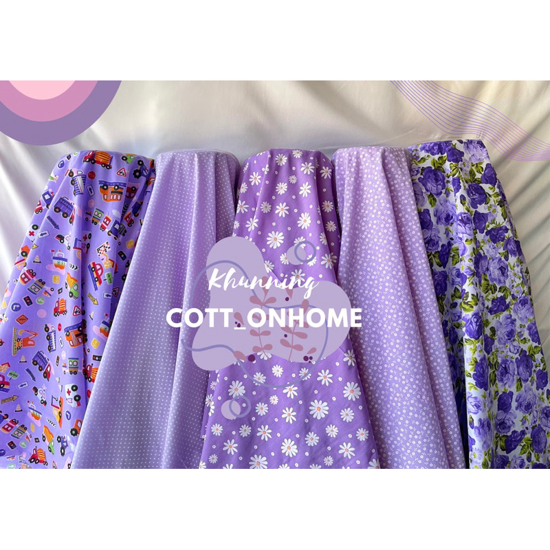 Fabric By The Meter Cotton Tc Purple Tone Cotton Fabric By Meter ...