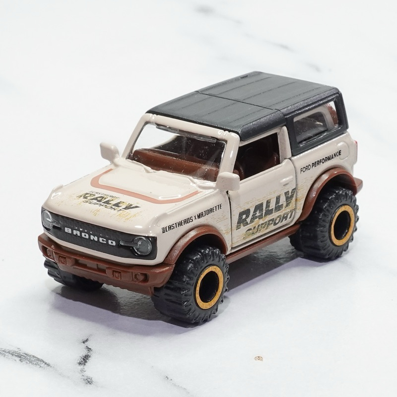 Diecast Model Car Majorette Ford Bronco Dakar Rally Support Brown ...