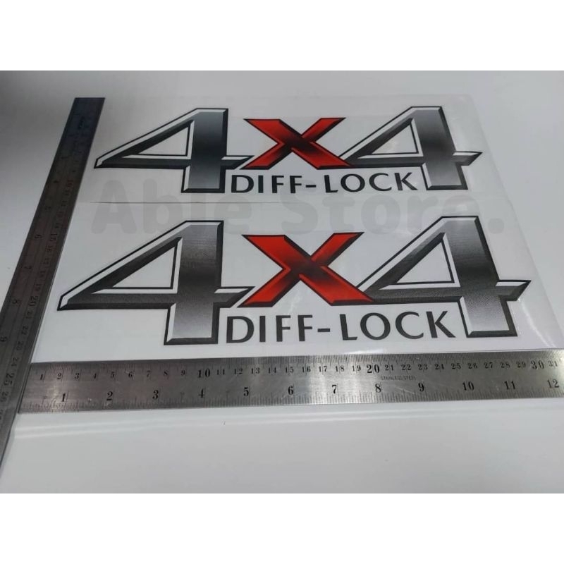 Original Sticker 4x4 Screen DIFF LOCK Attached To The Rear Of The ...