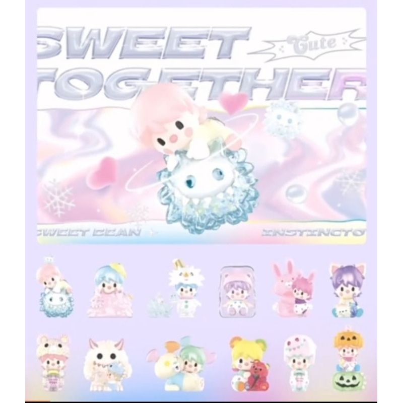 POPMART-Sweet Bean-Together (Art Toy/Designer Toy/Blind Box) | Shopee ...