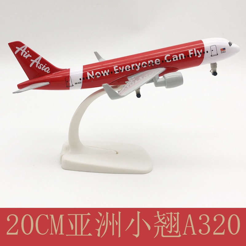 New Arrivals Model Airplane Air Asia A320 (everyone can fly) Size 20 cm ...
